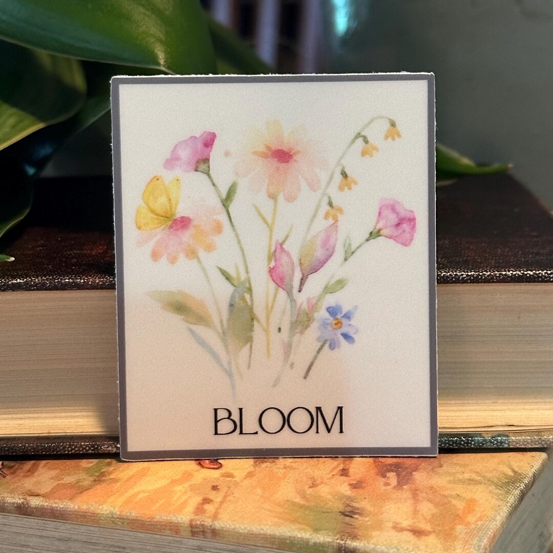 Bloom Flower Vinyl Sticker - Etsy