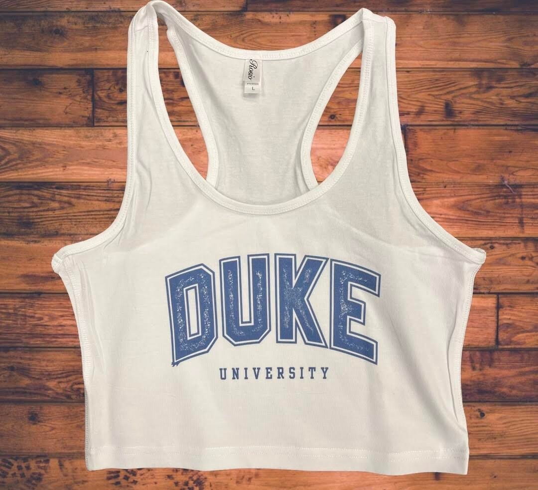 Duke University Crop Top/ College Tank Top - Etsy