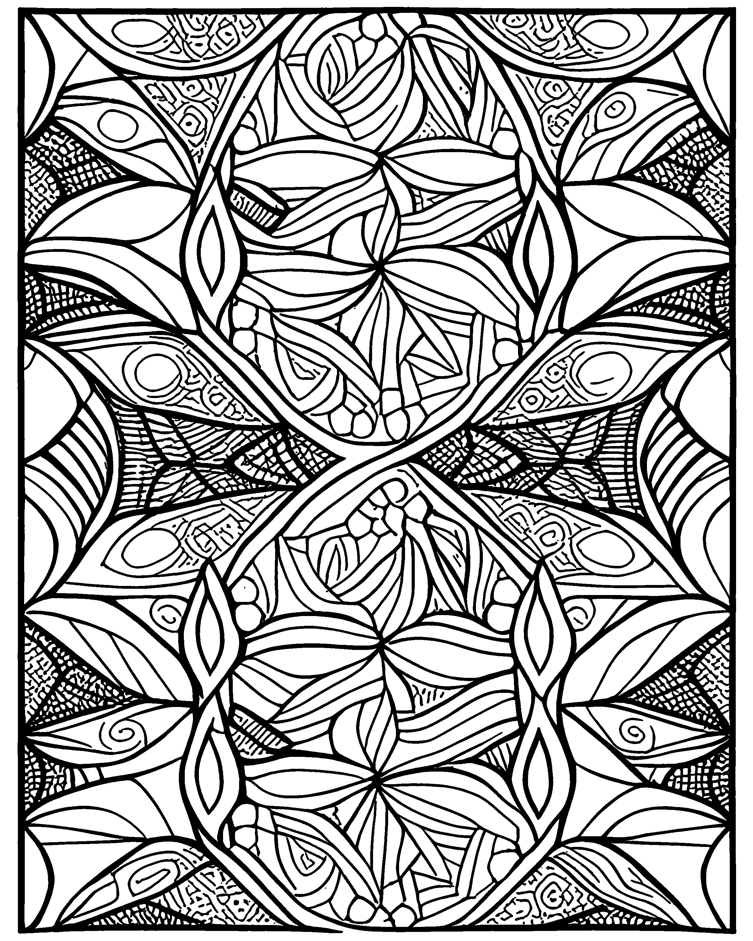 50 Stress Relief Adult Colouring Pages - Digital Download - Etsy
