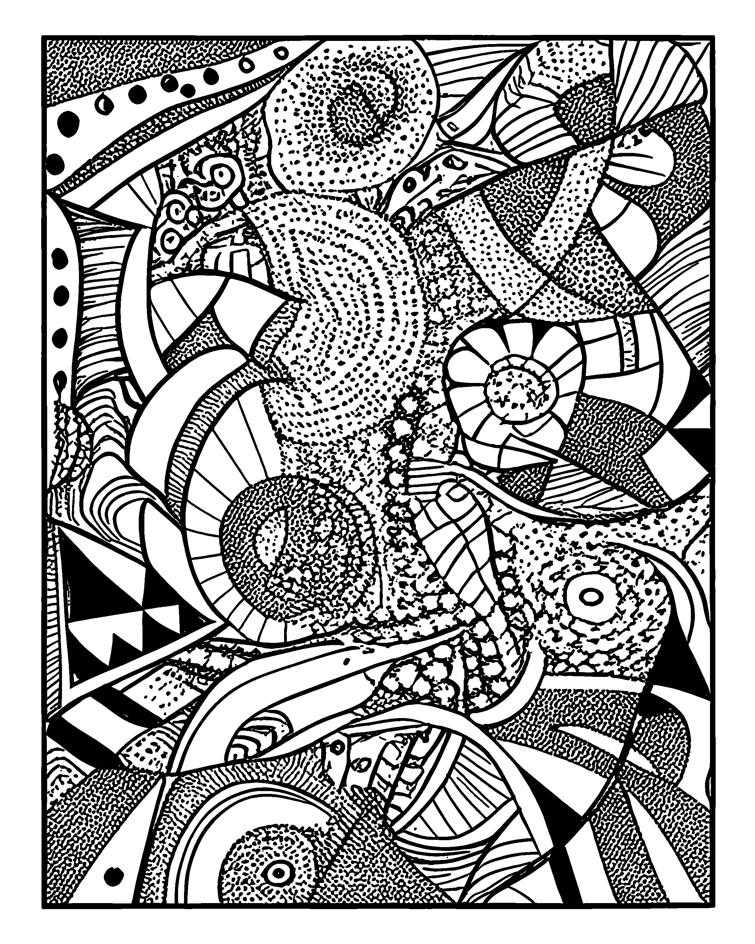 50 Stress Relief Adult Colouring Pages - Digital Download - Etsy