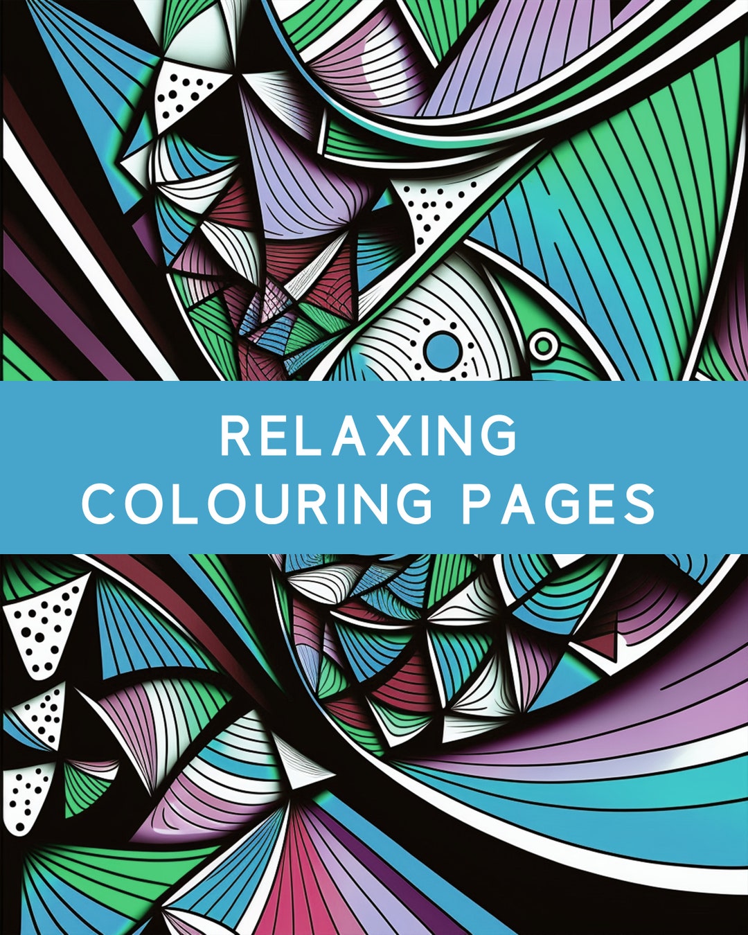 25 Relaxing Adult Colouring Pages - Digital Download - Etsy