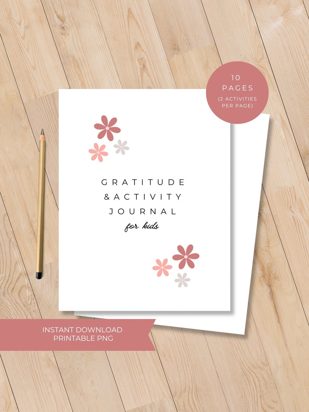 Kids Gratitude Journal Printable Summer Journal for Kids Mindfulness ...