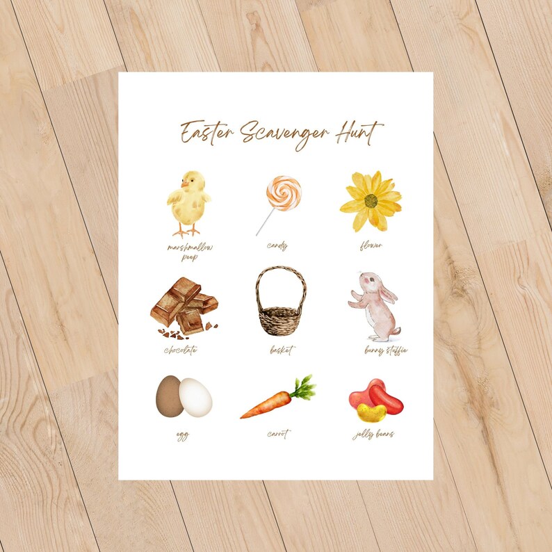 Easter Scavenger Hunt for Kids: Family Fun Game (PNG, PDF) - Etsy Canada