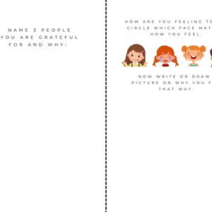 Kids Gratitude Journal Printable Summer Journal for Kids Mindfulness ...