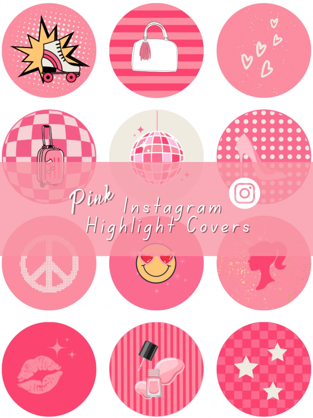 20 Pink Instagram Highlight Covers | Hot Pink Instagram Highlight Cover ...