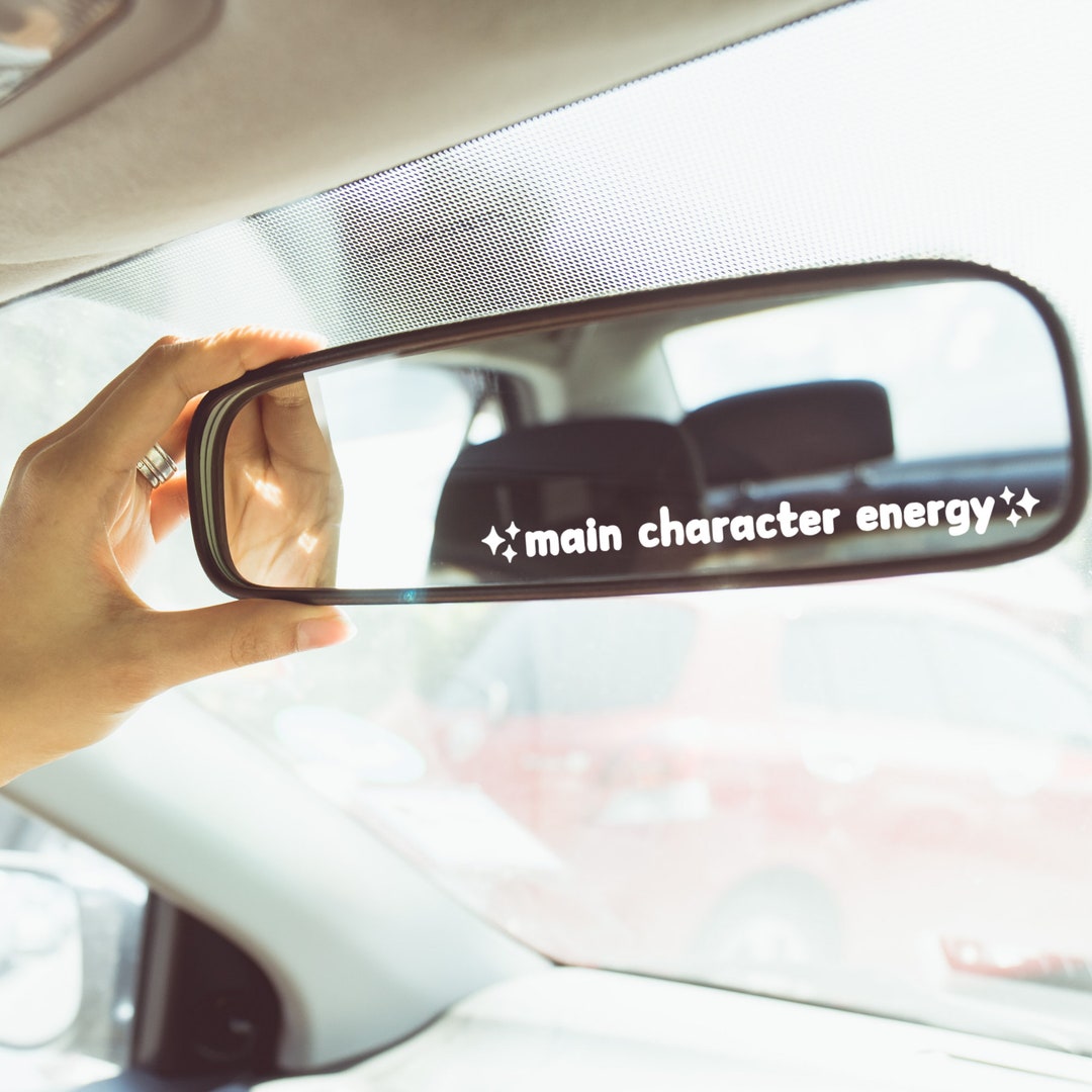Main Character Energy Decal | Aesthetic Sticker | Sun Visor Mirror ...