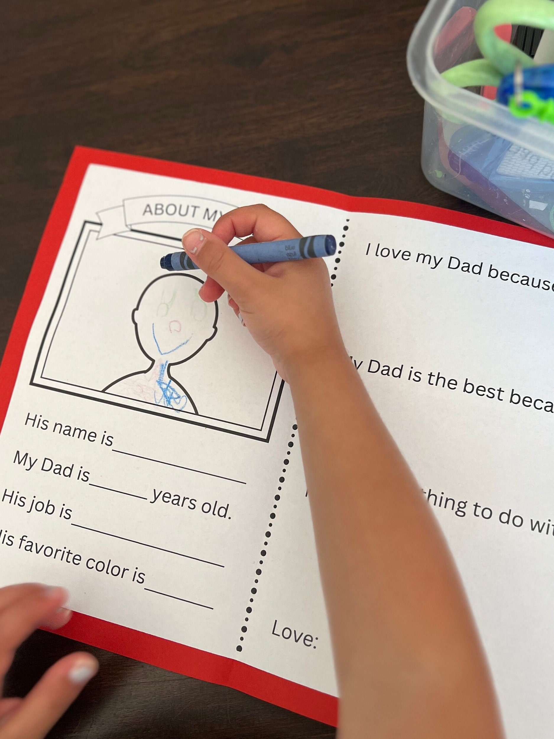 Dad Birthday Card Printable Father's Day Card From Kids - Etsy