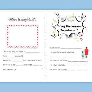 Father's Day Fill-in-the-blank Book: 'my Dad, the Legend' Keepsake (PDF ...