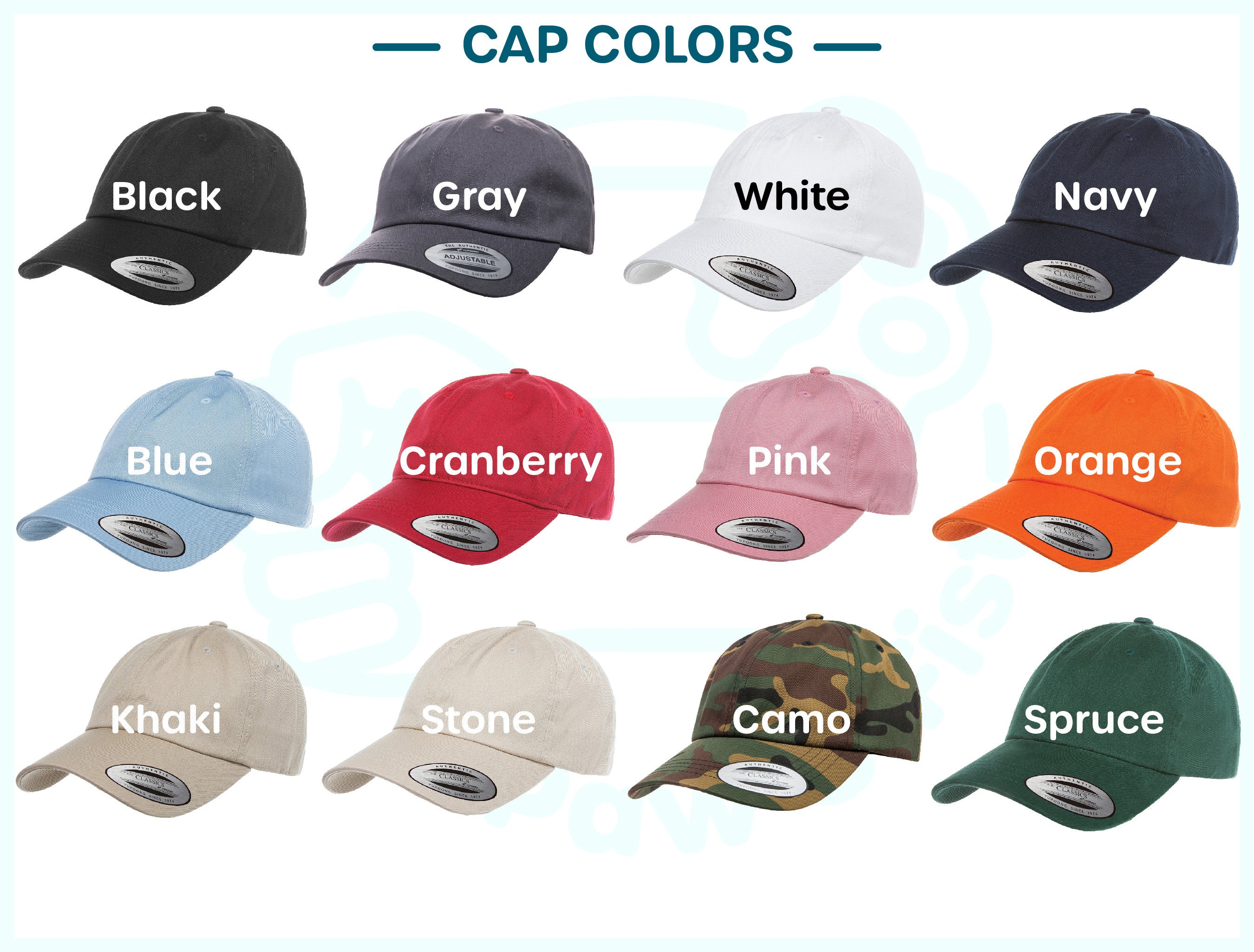 Baseball Hat With Dog Embroidery Personalized Pet Outline Embroidered ...