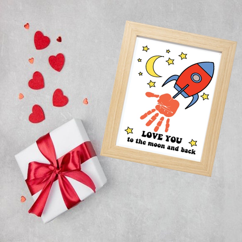 I Love You to the Moon and to Back and Saturn Printable, Fathers Day ...