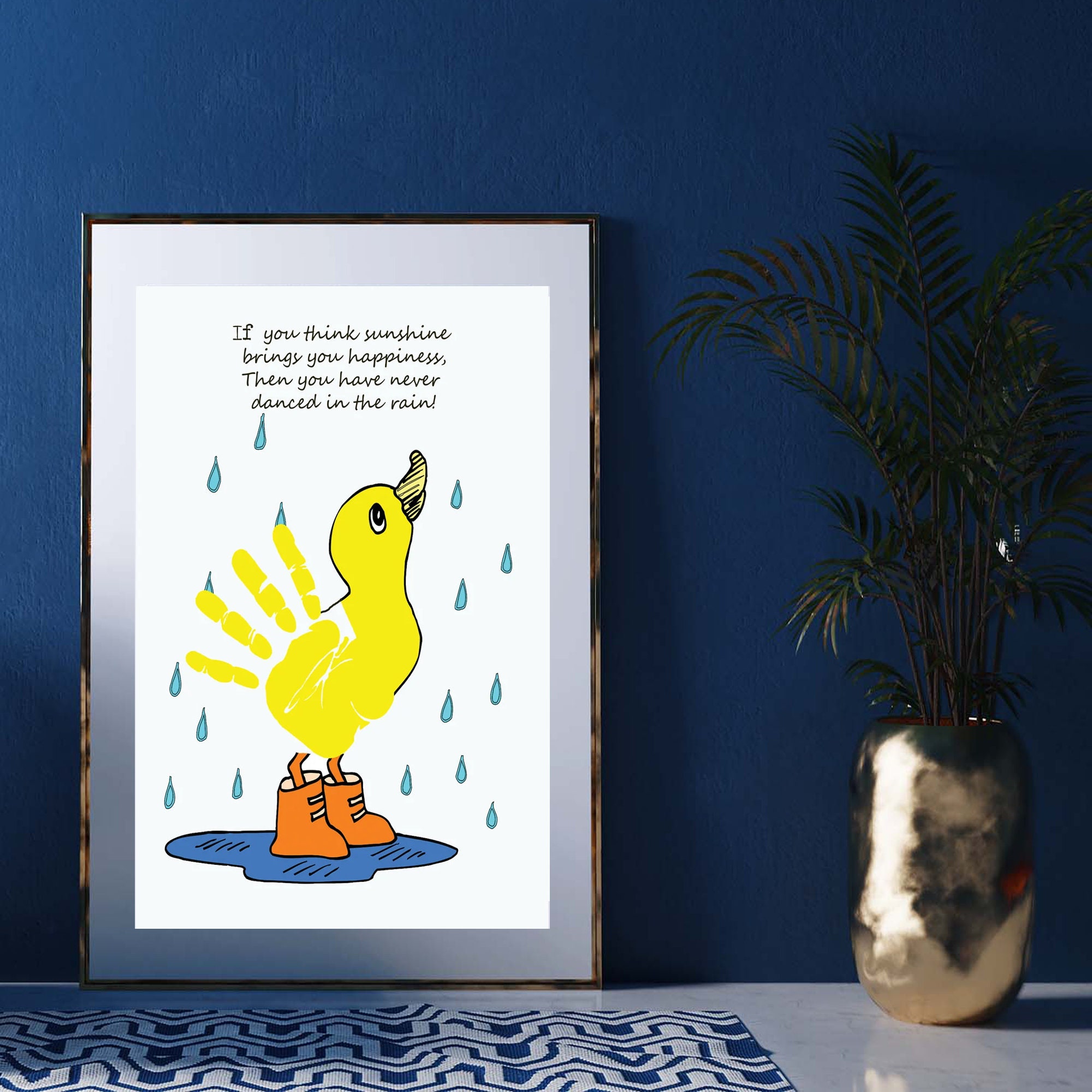 Nanny Gift From Grandchild, Kids Handprint Art Craft, Nana Birthday ...