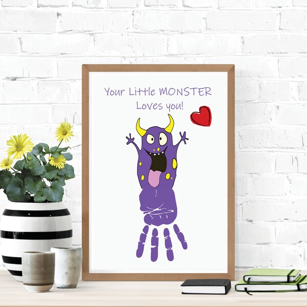 Monster Handprint - Etsy