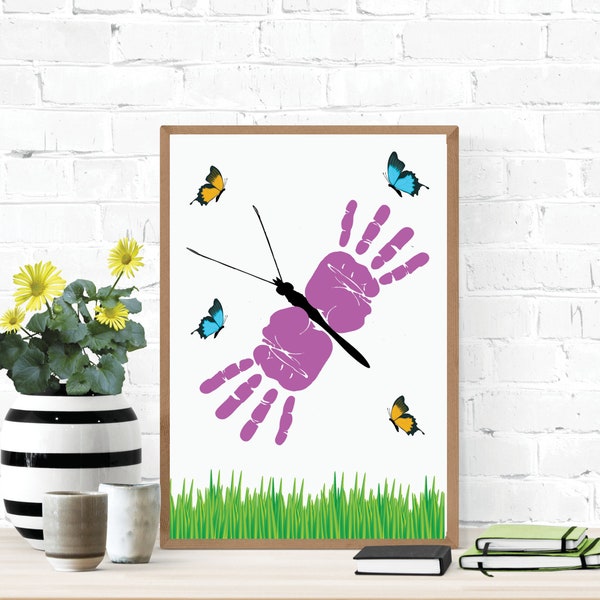 Butterfly Handprint Art - Etsy