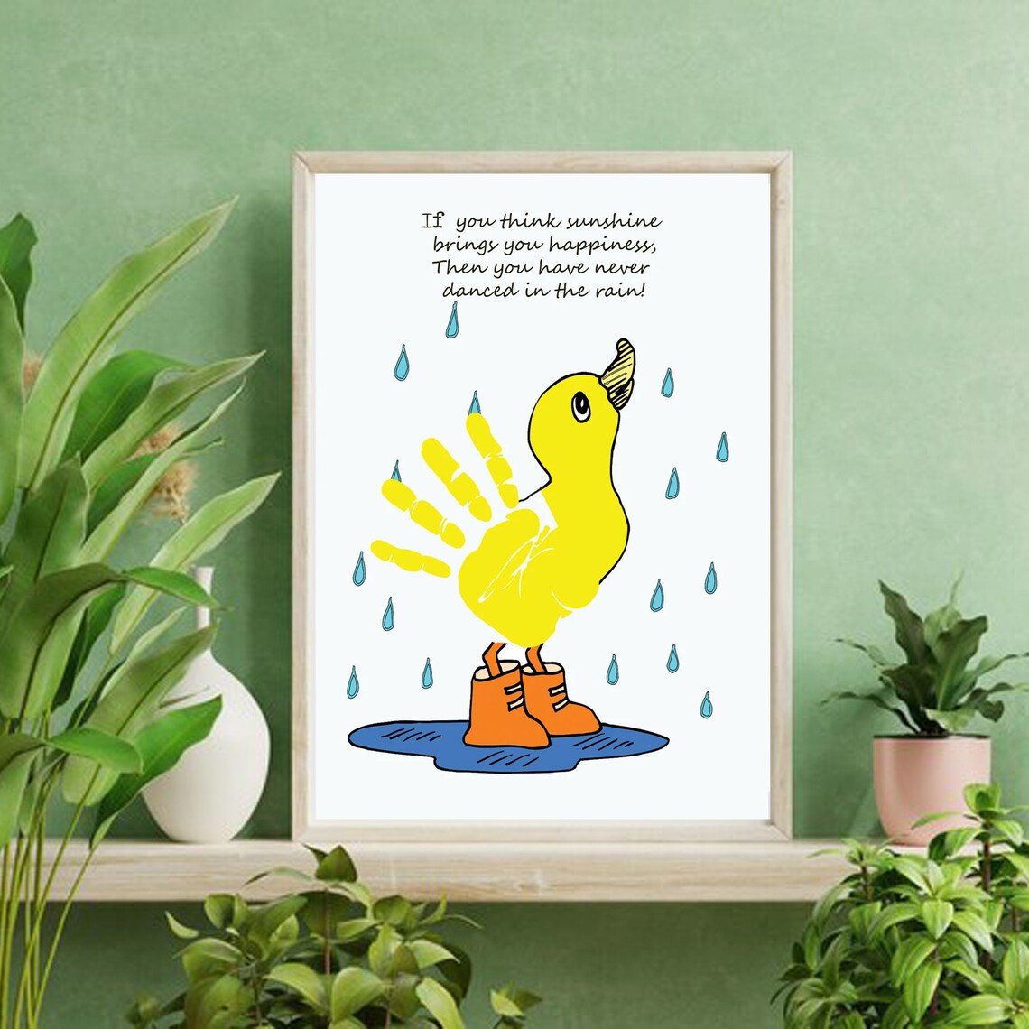 Nanny Gift From Grandchild, Kids Handprint Art Craft, Nana Birthday ...