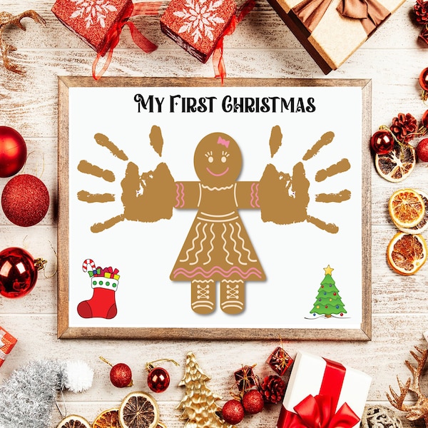 Handprint Gingerbread Man - Etsy