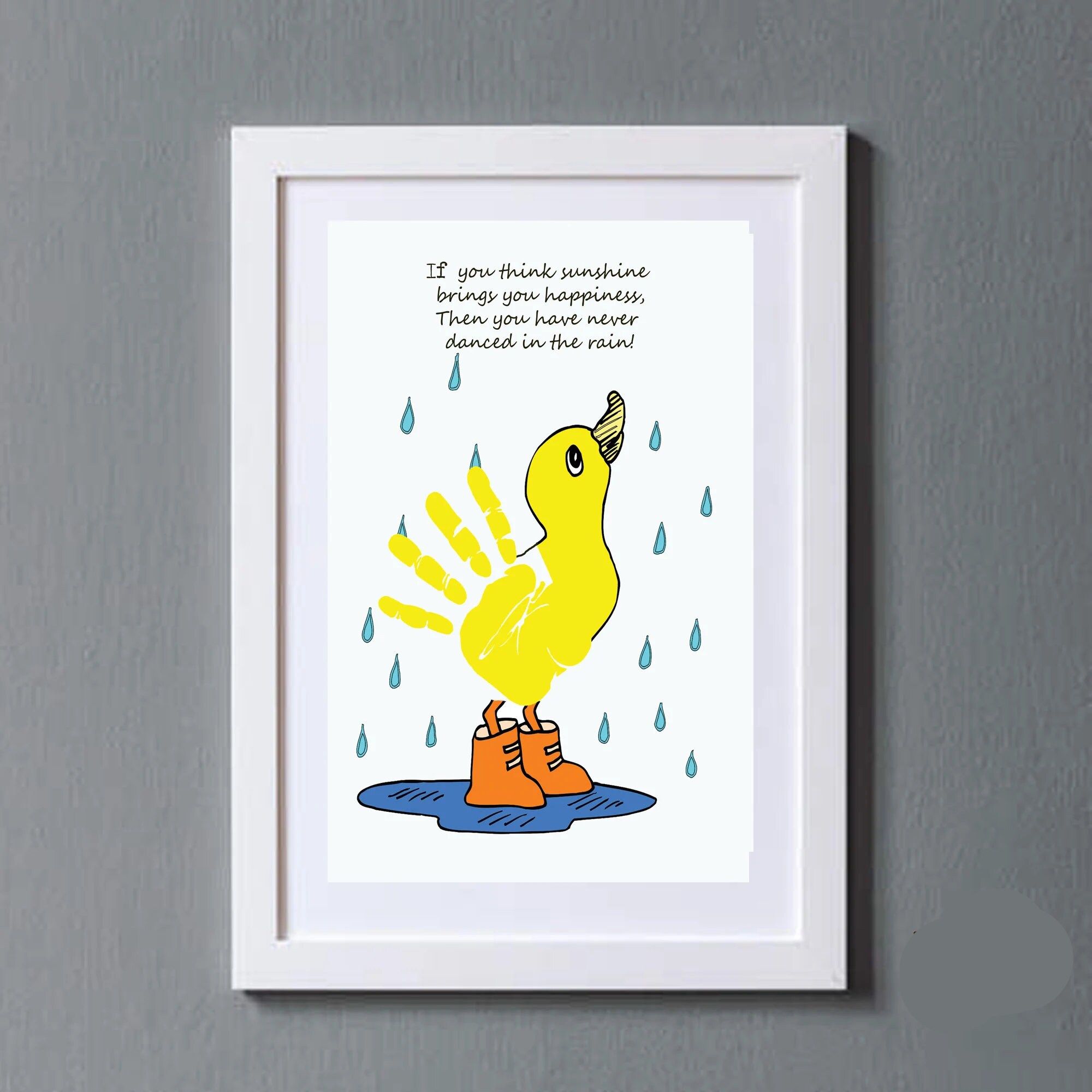 Nanny Gift From Grandchild, Kids Handprint Art Craft, Nana Birthday ...