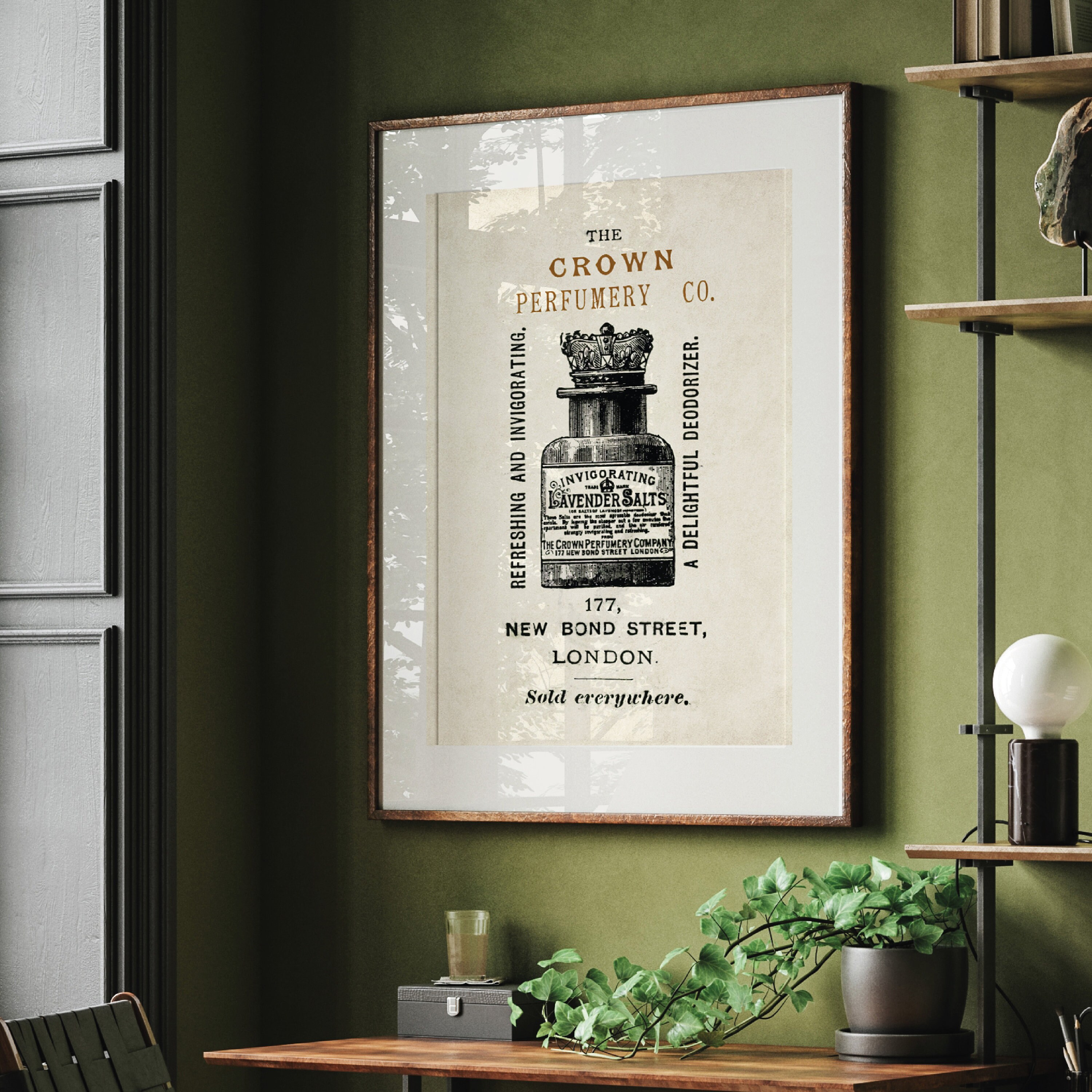 Vintage 19th Century Ad for the Crown Perfumery Lavender Salts - Etsy