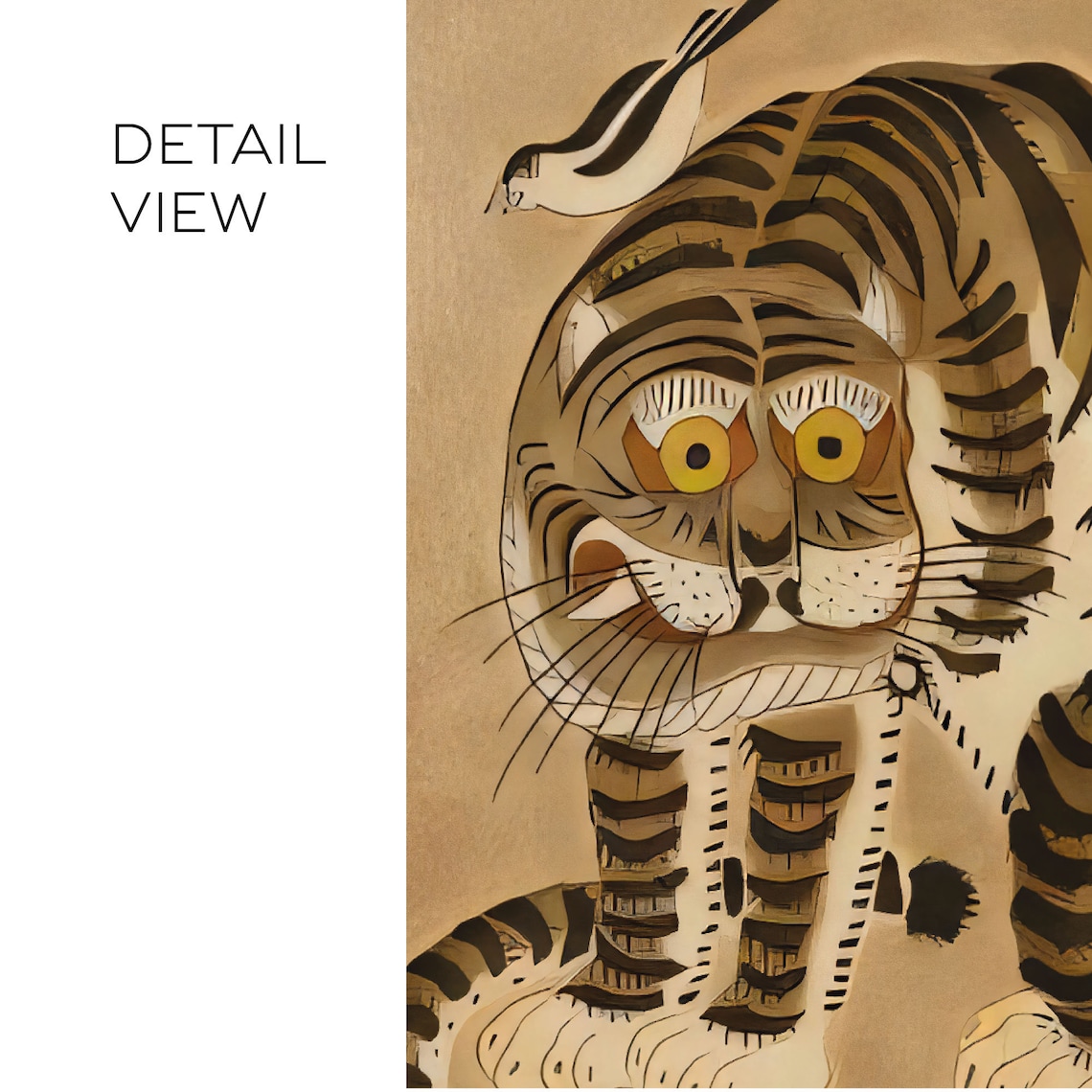 Vintage Korean Tiger Poster Rare Find, Kkachi Horangi Asian Poster ...