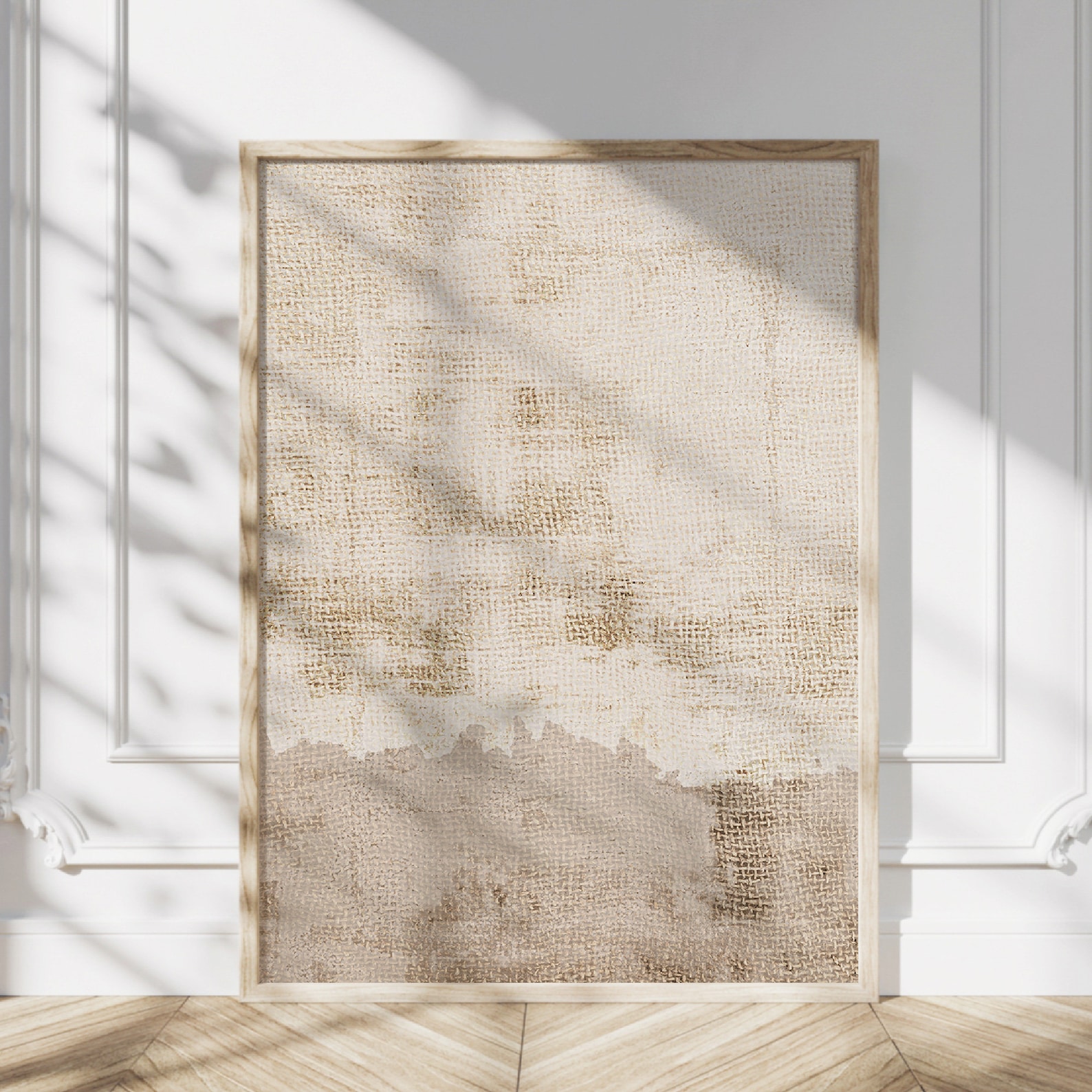 Beige Wabi Sabi Painting Wall Art Beige Handmade Wall Art Oversized ...