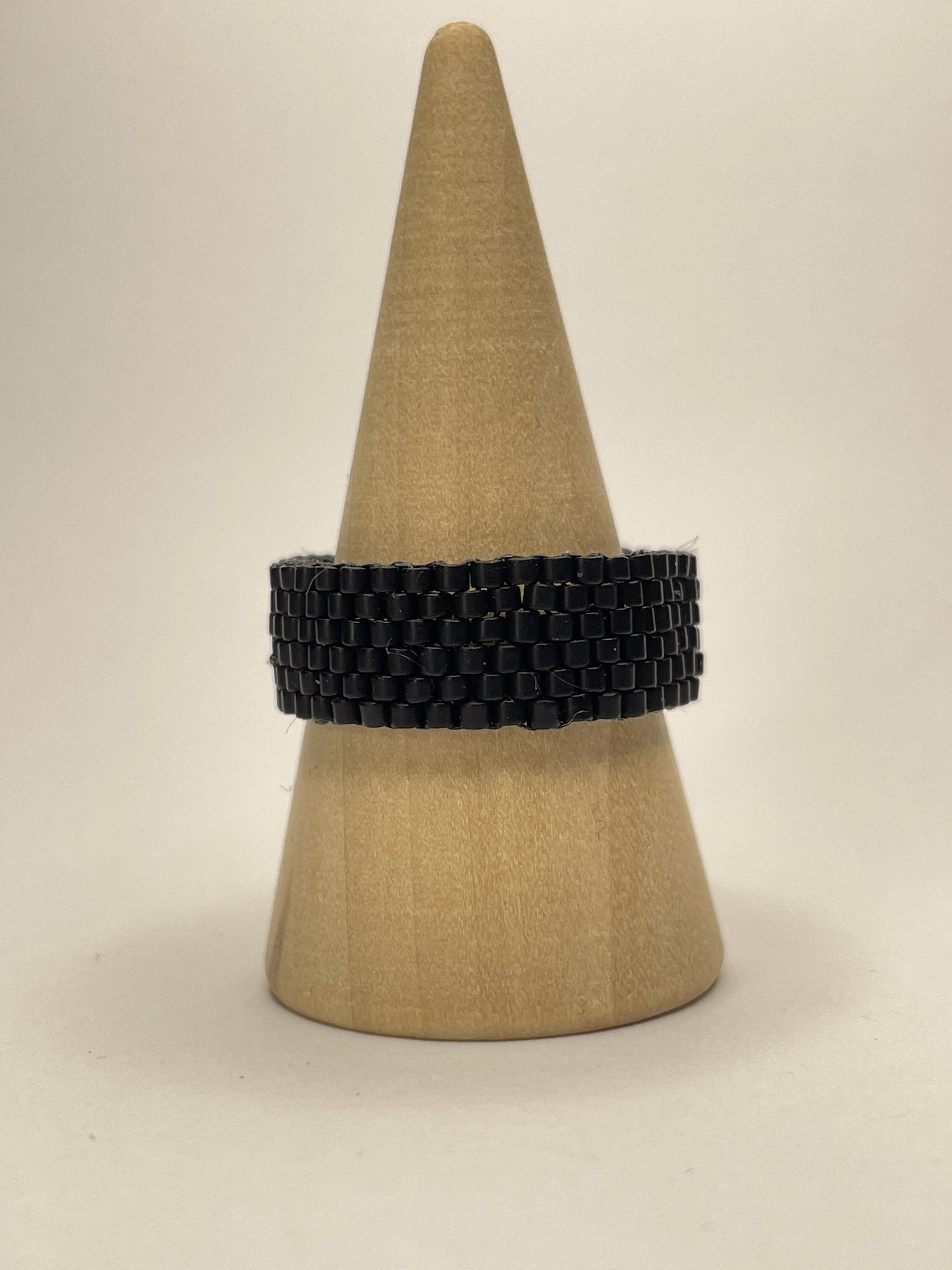 Peyote Ring in Matt Black, Blue and Green - Etsy