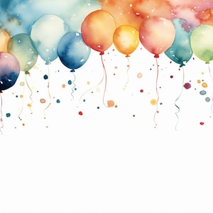 Watercolor Birthday Confetti Clipart, 10 High Quality Watercolor ...