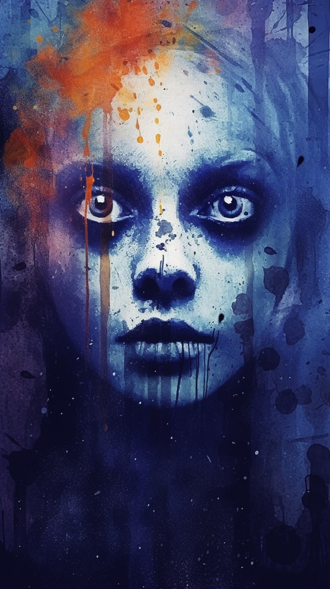 Watercolor Dark Grunge Horror Clipart, 12 High Quality Dark Grunge ...