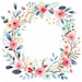 Watercolor Mother's Day Pastel Colors Wreath Clipart, 12 High Quality ...