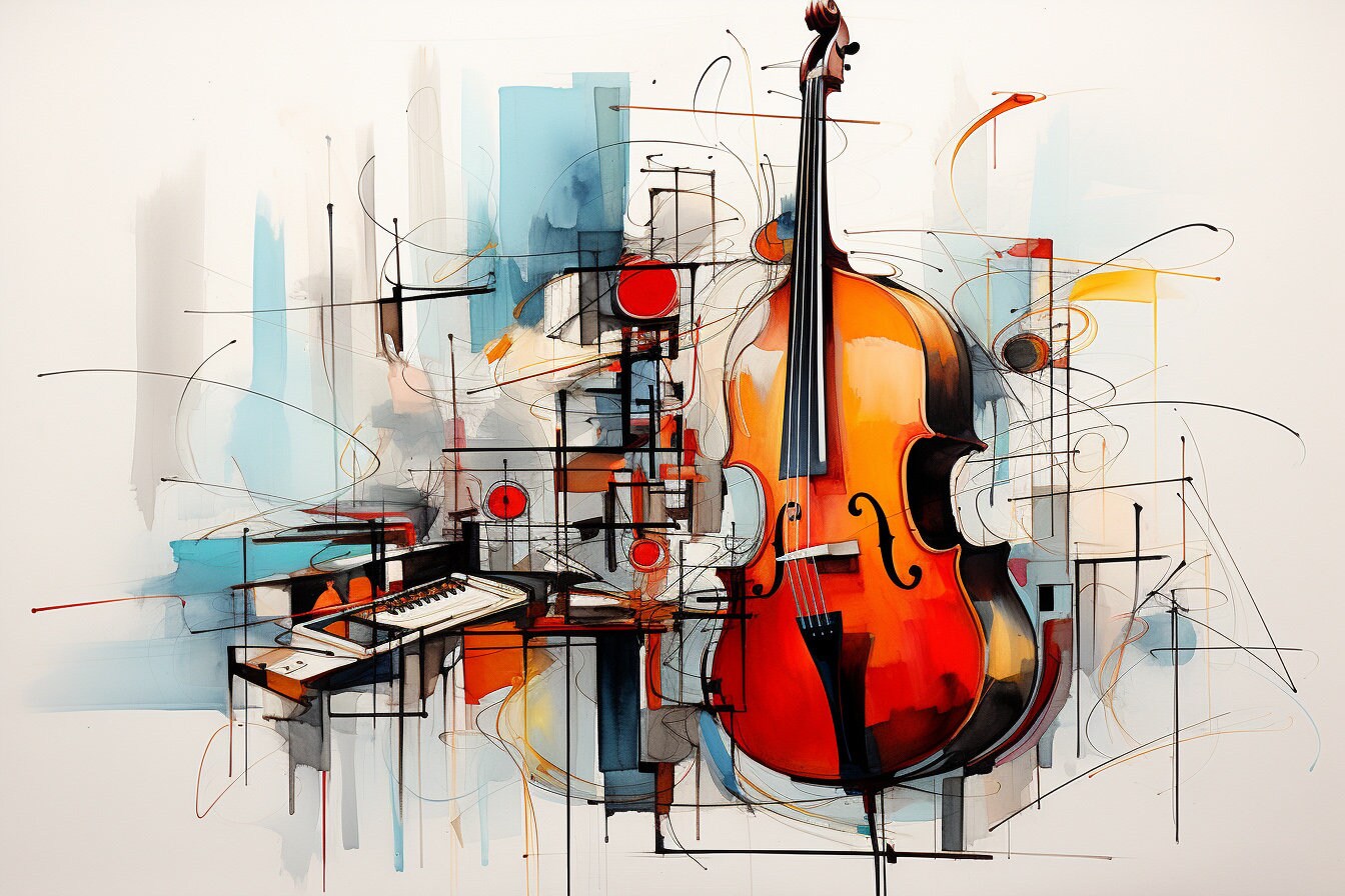 Watercolor Musical Instruments Clipart, 10 High Quality Watercolor ...