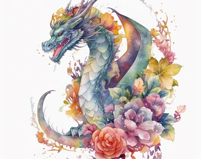 Whimsical Dragon Art 30 Digital Images - Etsy Canada