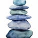 Watercolor Balanced Stones Clipart, 10 High Quality Balanced Stones ...
