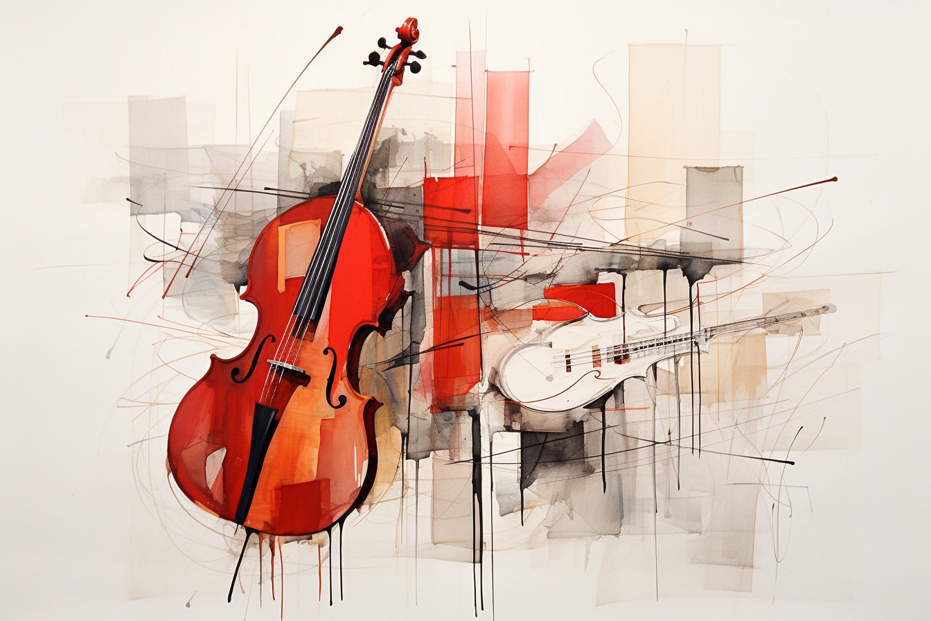 Watercolor Musical Instruments Clipart, 10 High Quality Watercolor ...