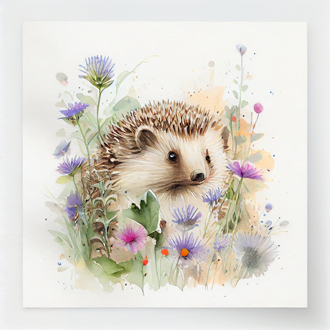 Watercolor Baby Hedgehog Clipart, 9 High Quality Hedgehog Jpgs, for ...