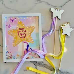 Make Your Own Fairy Wand Sign Printable for Fairy Birthday Party ...