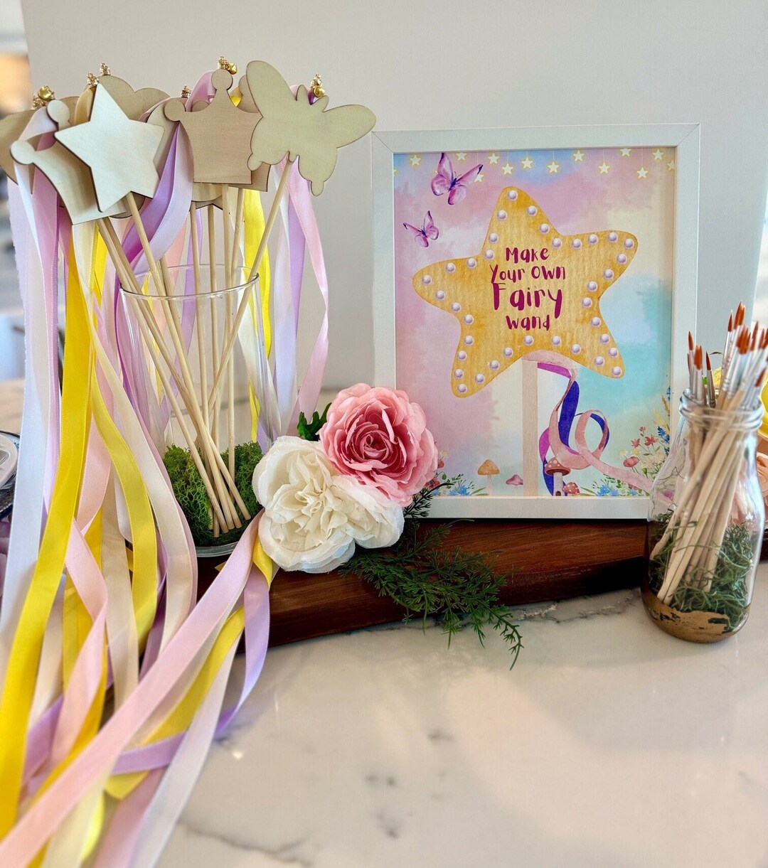 Make Your Own Fairy Wand Sign Printable for Fairy Birthday Party ...