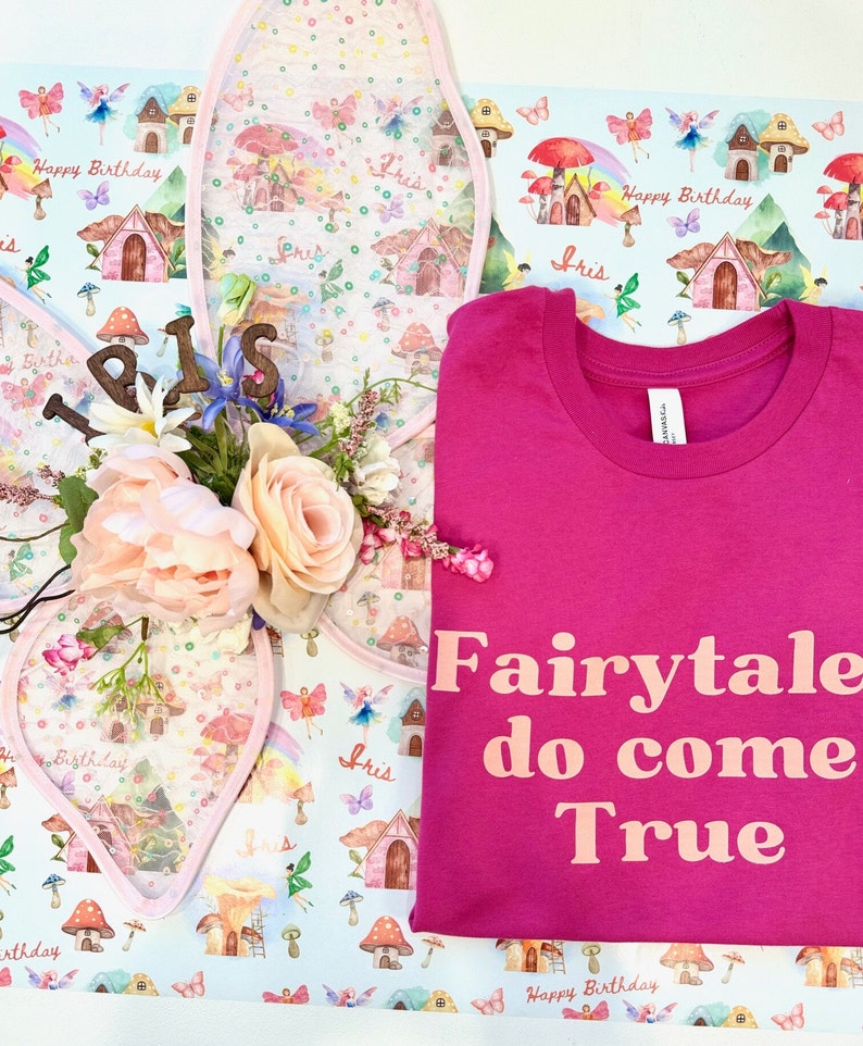 Birthday Gift Wrap for Kids Mushroom House Fairycore Gift Wrap for ...