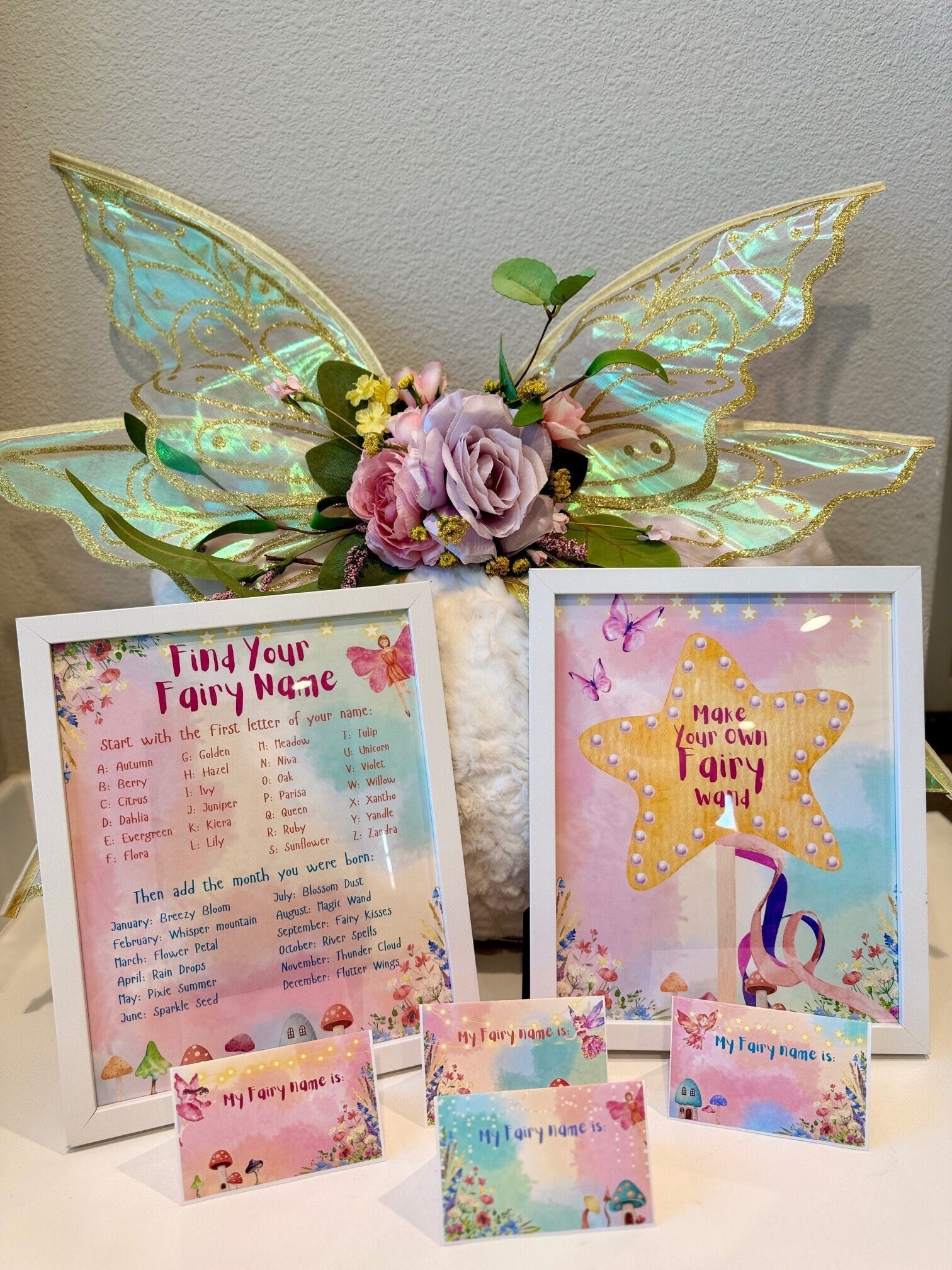 Fairy Wand Craft Station Sign: Birthday Party Printable (digital ...