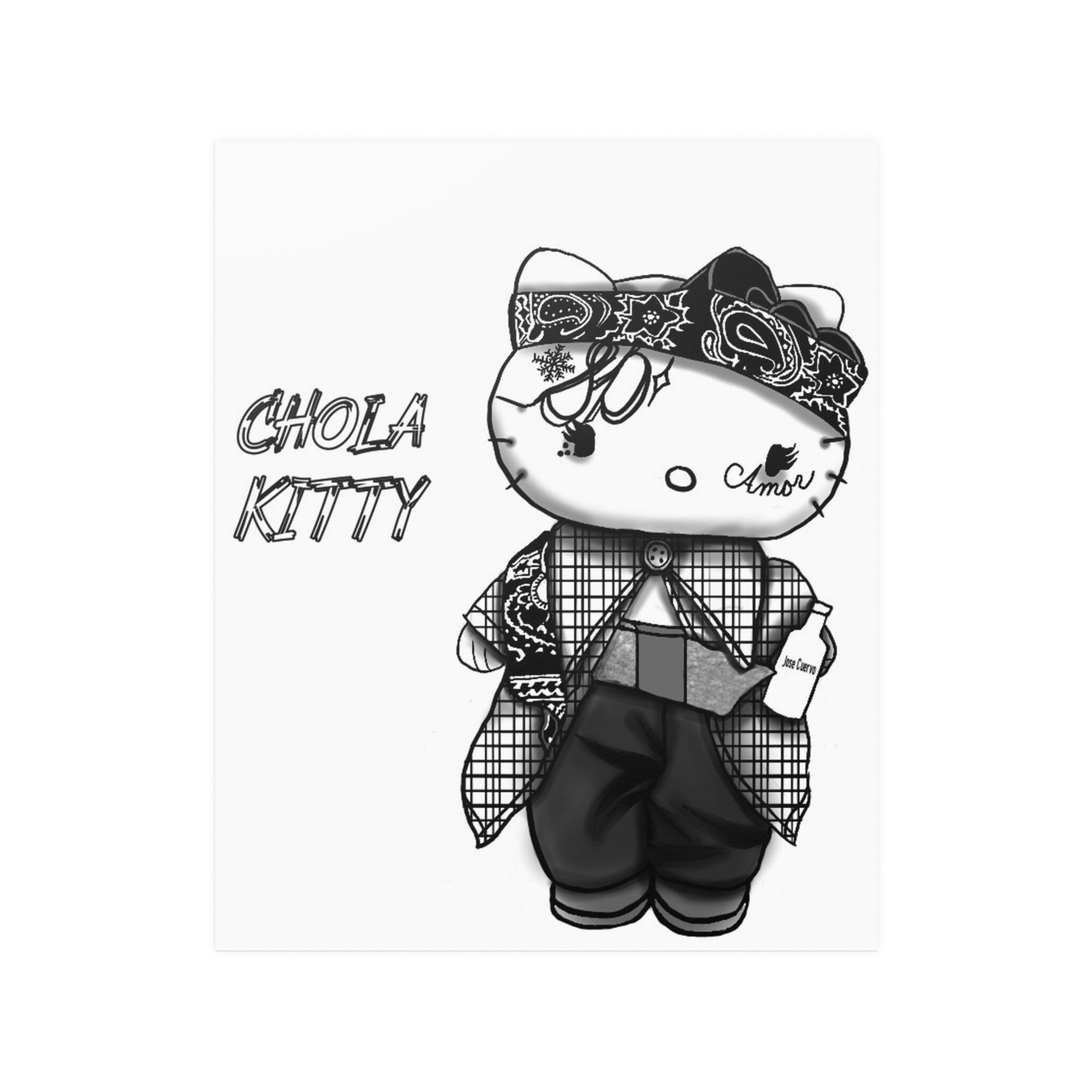 Chola Kitty - Satin Poster - Etsy