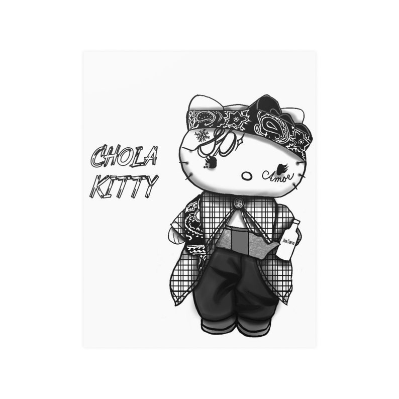 Chola Kitty - Satin Poster - Etsy
