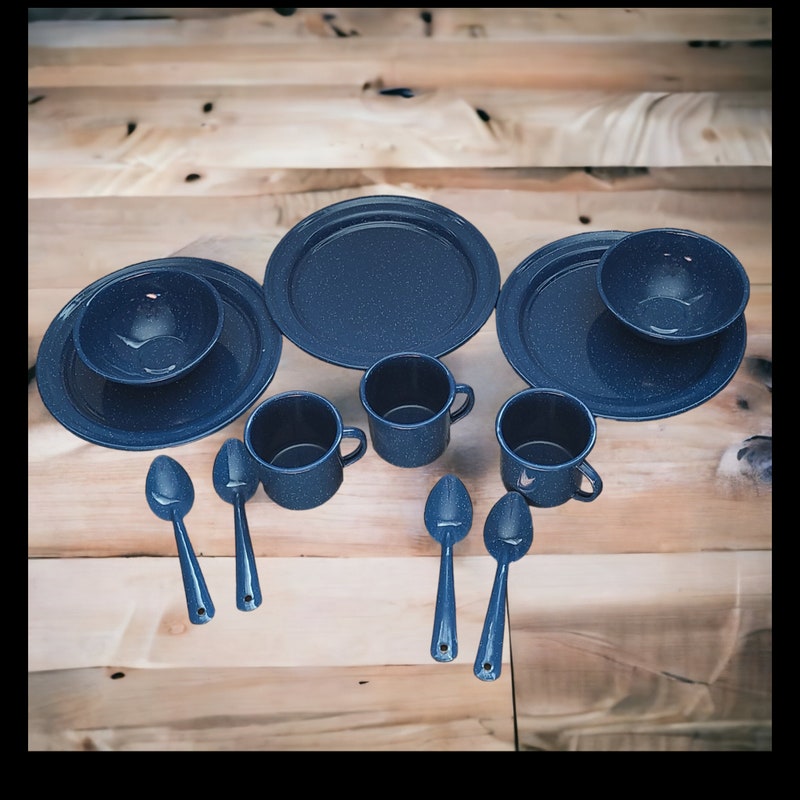 Enamelware Set - Etsy