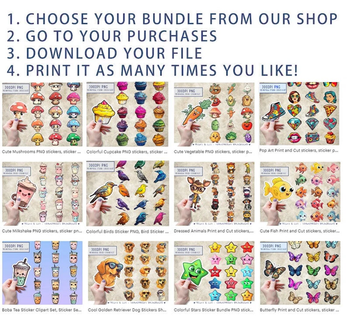 Inspirational Png, Digital Stickers Bundle, Mental Health Png ...