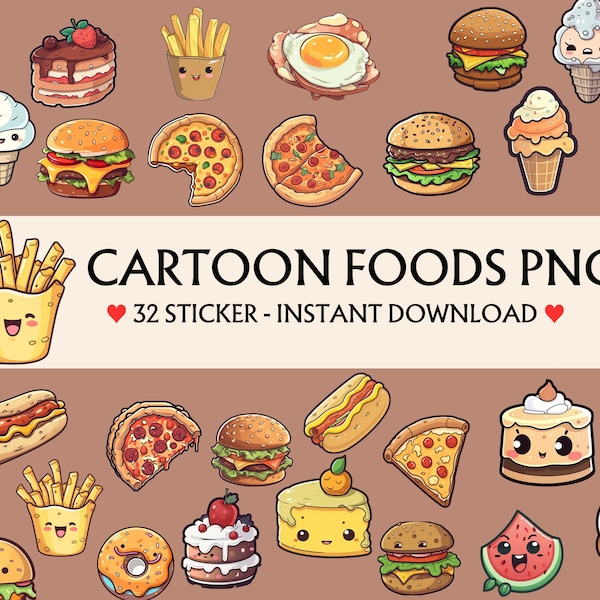 Food Stickers - Etsy