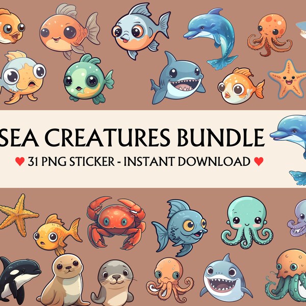 Ocean Sea Creatures - Etsy