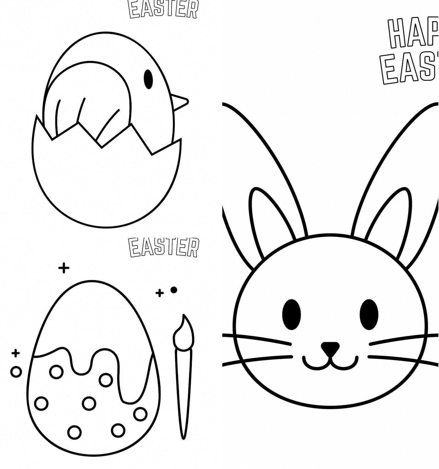 Easter Coloring Pages - Etsy
