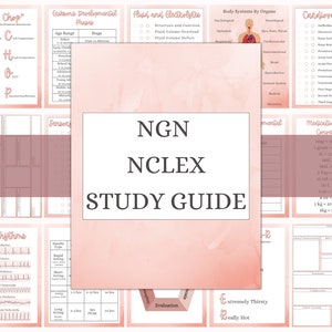 NCLEX Study Guide: Nursing Notes & Concept Maps (digital Product) - Etsy