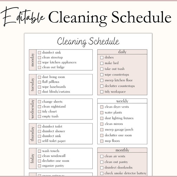 Adhd Couples Cleaning Chart - Etsy