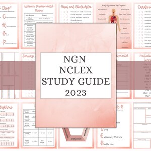 NCLEX Study Guide NCLEX NCLEX Study Plan Nursing Notes - Etsy
