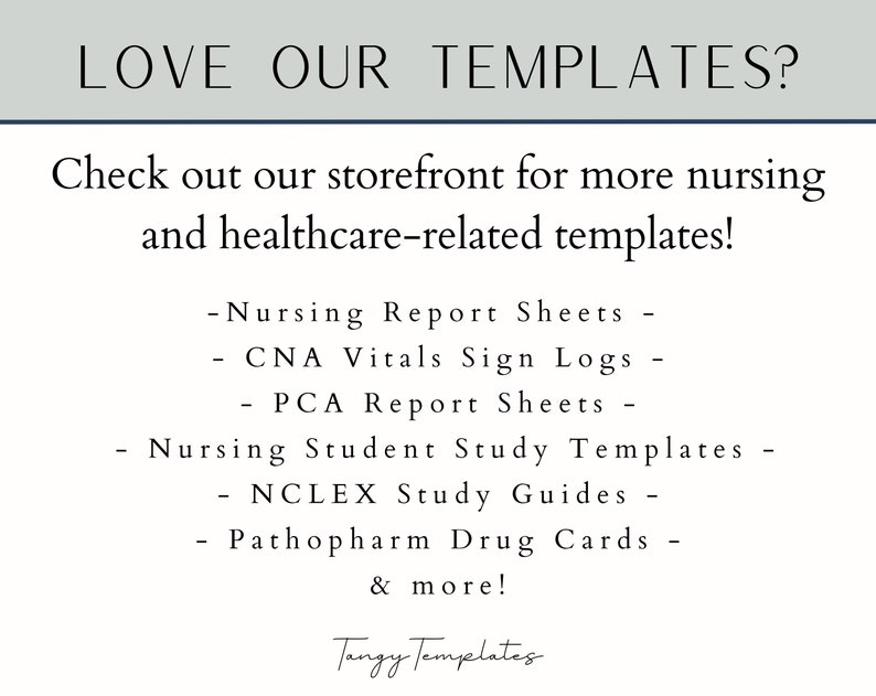 CNA Report Sheet | PCT Report Sheet | Nursing Assistant Report | Vital ...