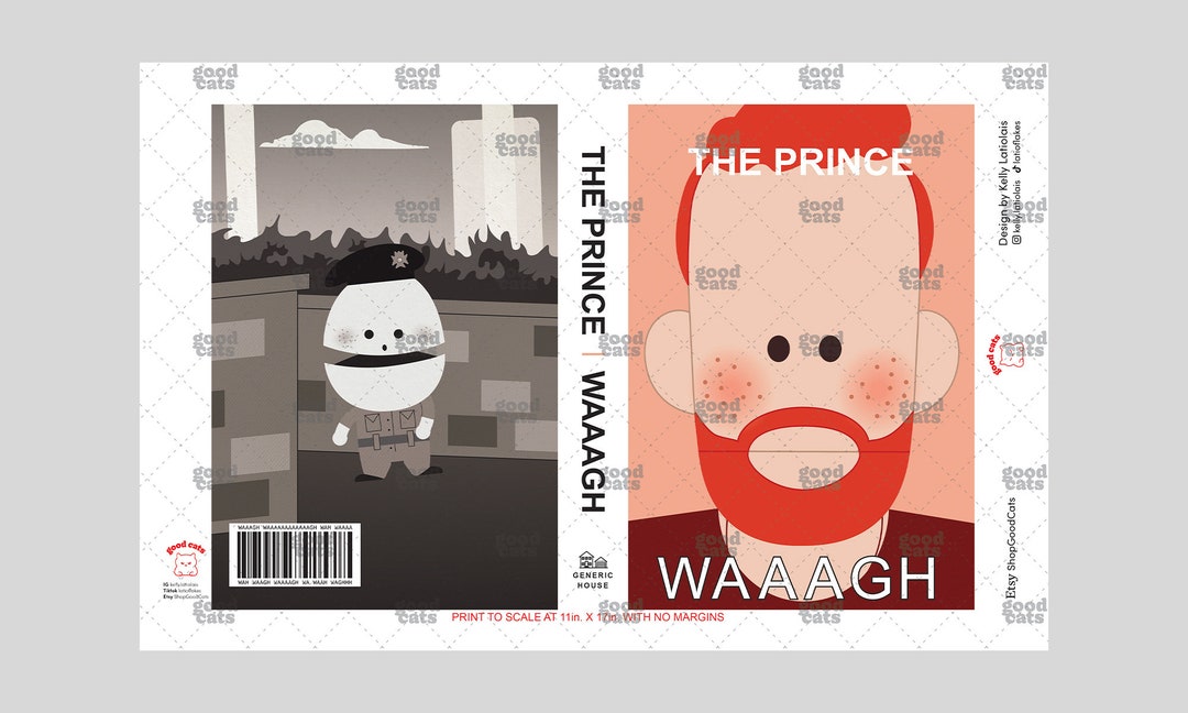 WAAAGH by the Prince, South Park Dust Jacket Book Cover digital ...