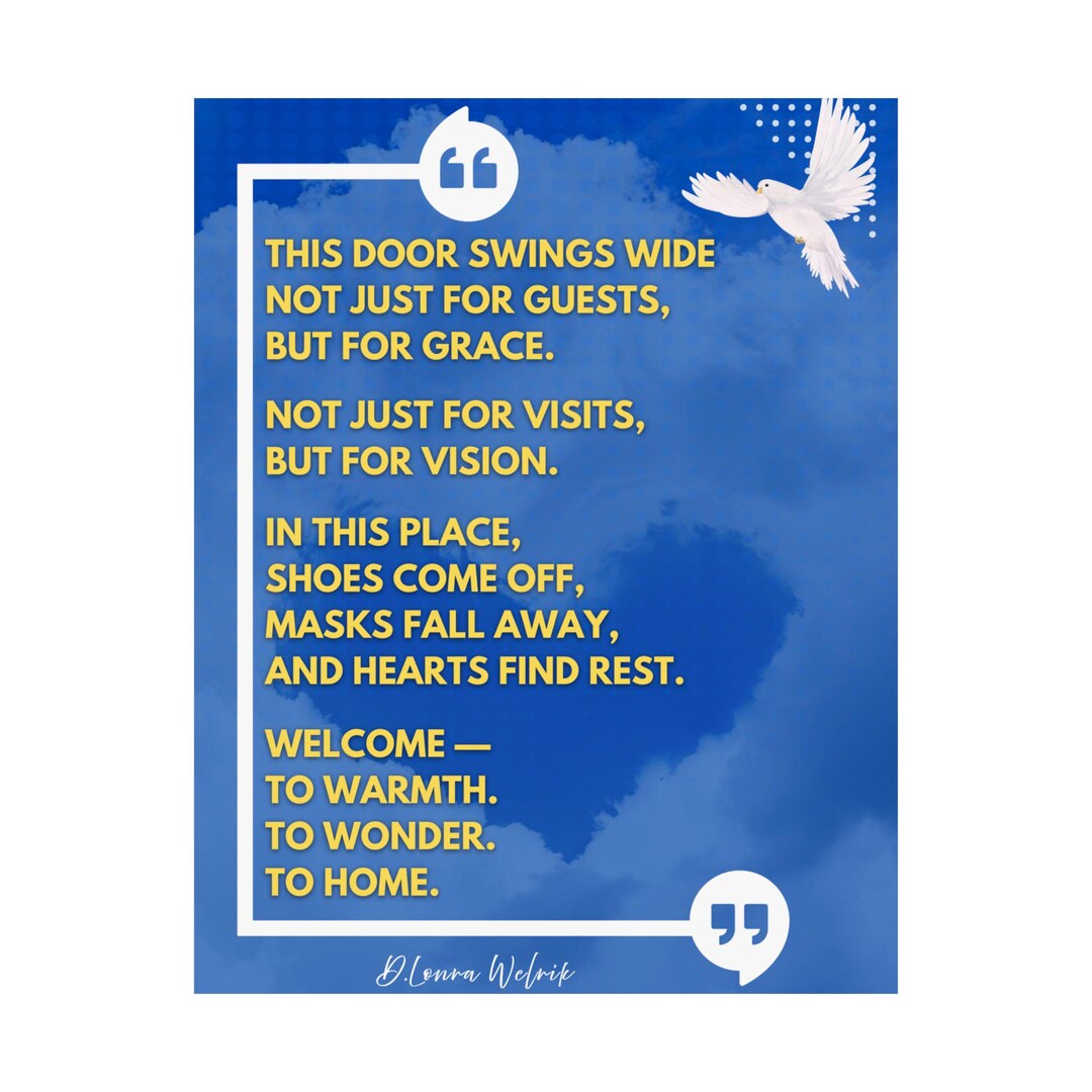 Inviting Home Decor Poster - Warm Welcome Art, Wall Decor ...