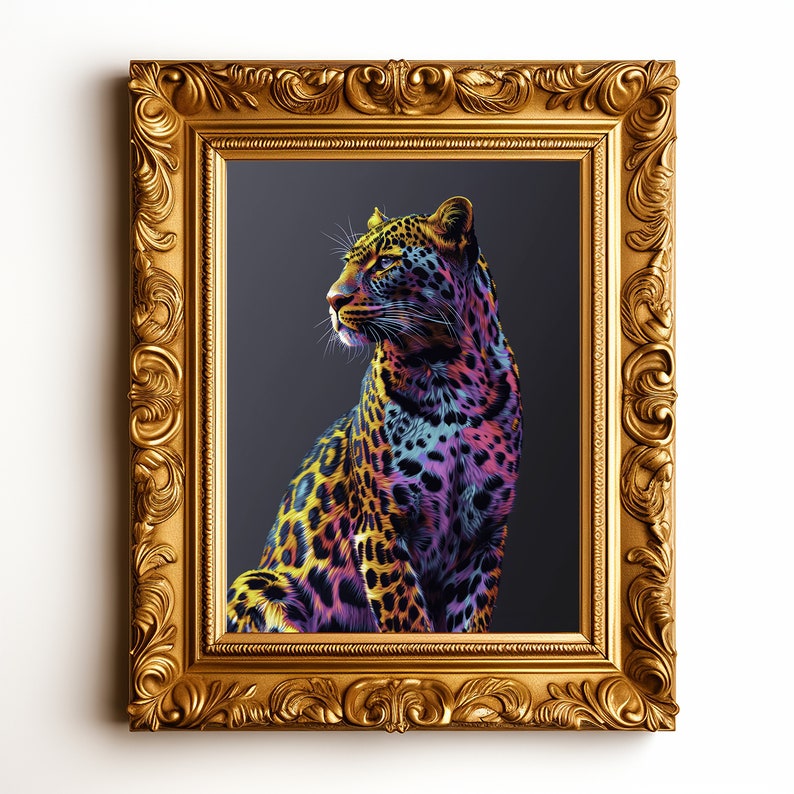 Leopard Color | Printable Digital Downloads, 5 Ratios, 5 Files - Etsy